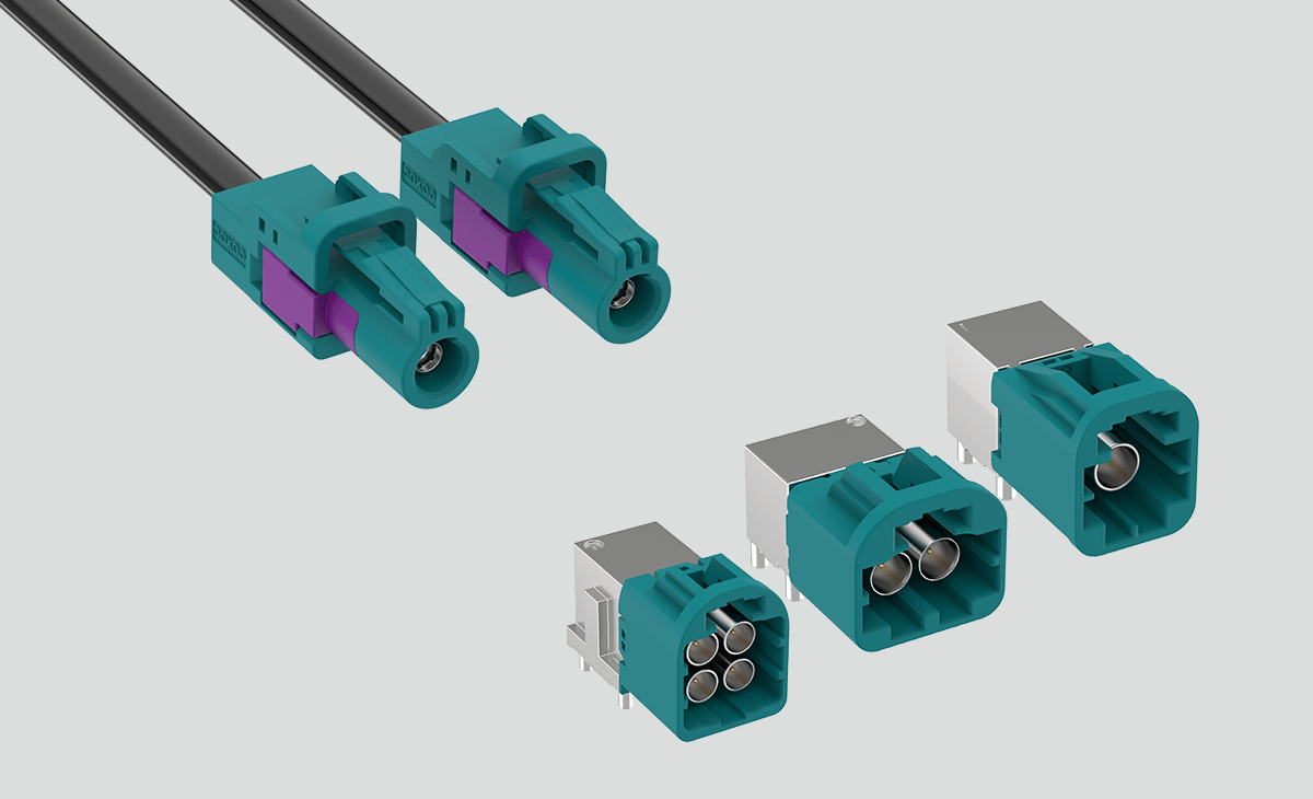 Mini FAKRA Jack(2x2) Cable, Type A, L=100CM, IP67, Z | ATTEND